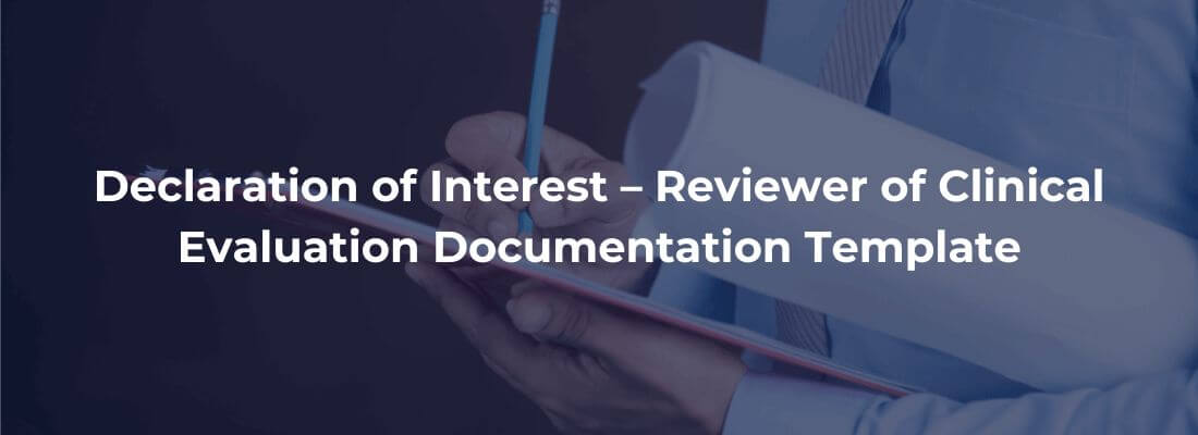 Declaration of Interest for Clinical Documentation Review